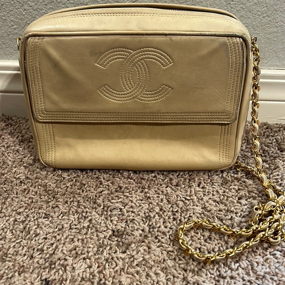 CHANEL | Bags | Vintage Cream Chanel Camera Bag | Poshmark